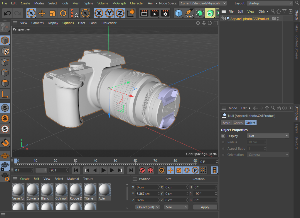 Camera Product Visualization