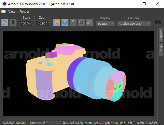 Camera Product Visualization