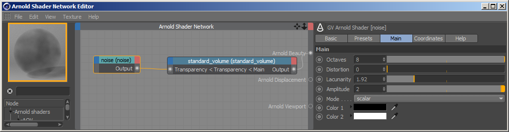 Rendering Clouds using the Volume Shader