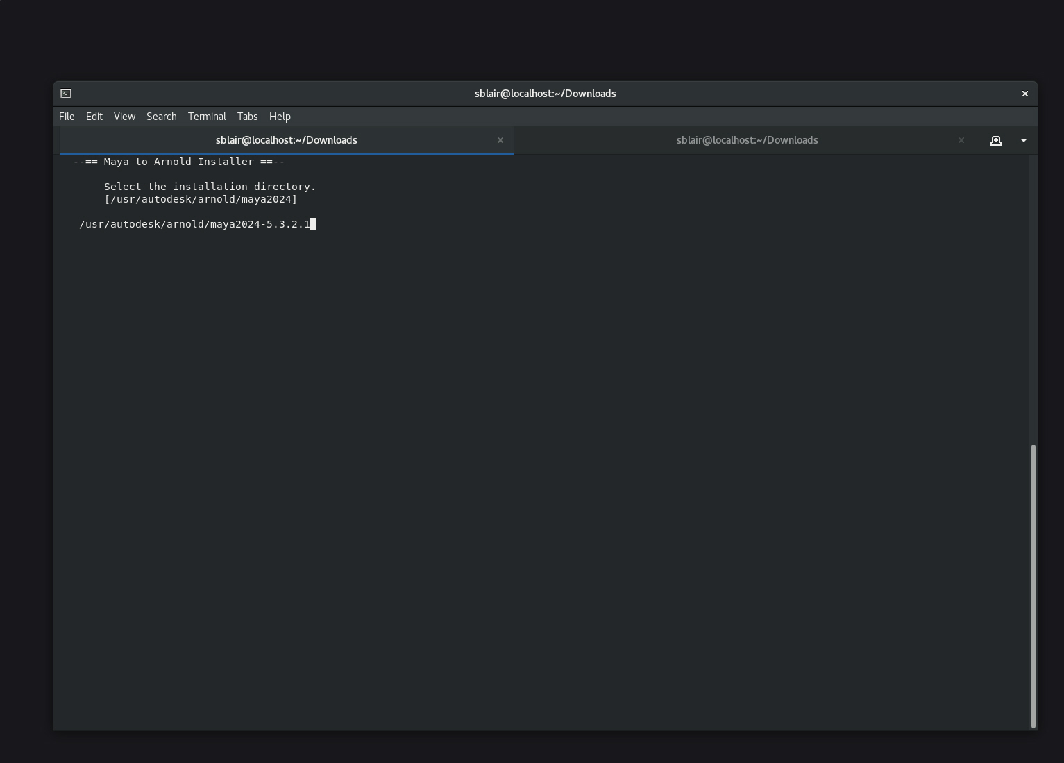 在 Linux 上安装 Arnold for Maya
