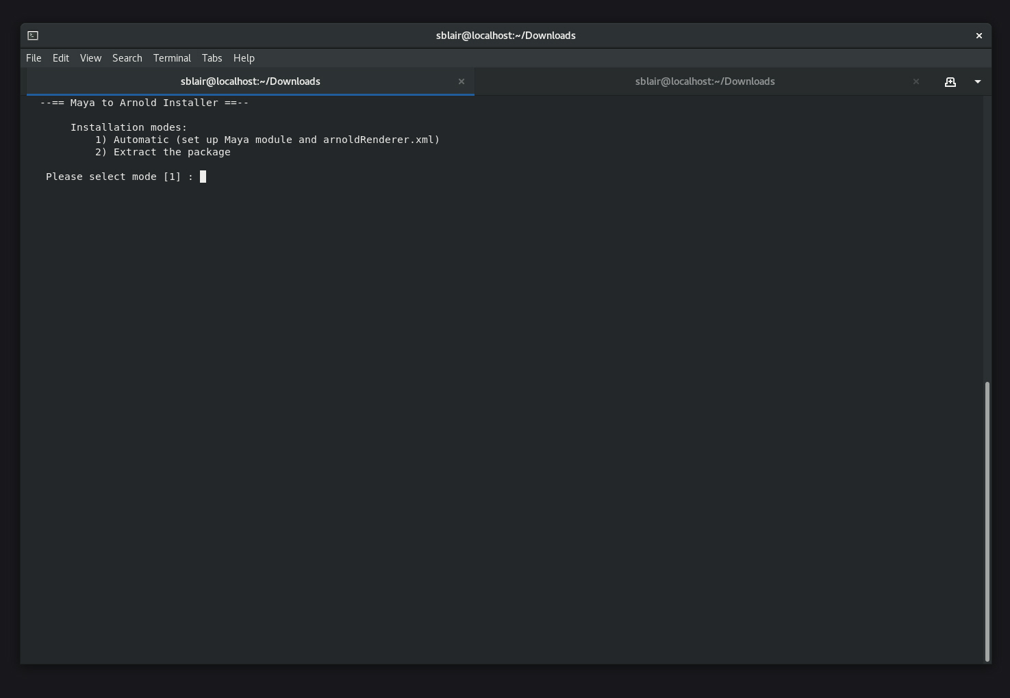 在 Linux 上安装 Arnold for Maya