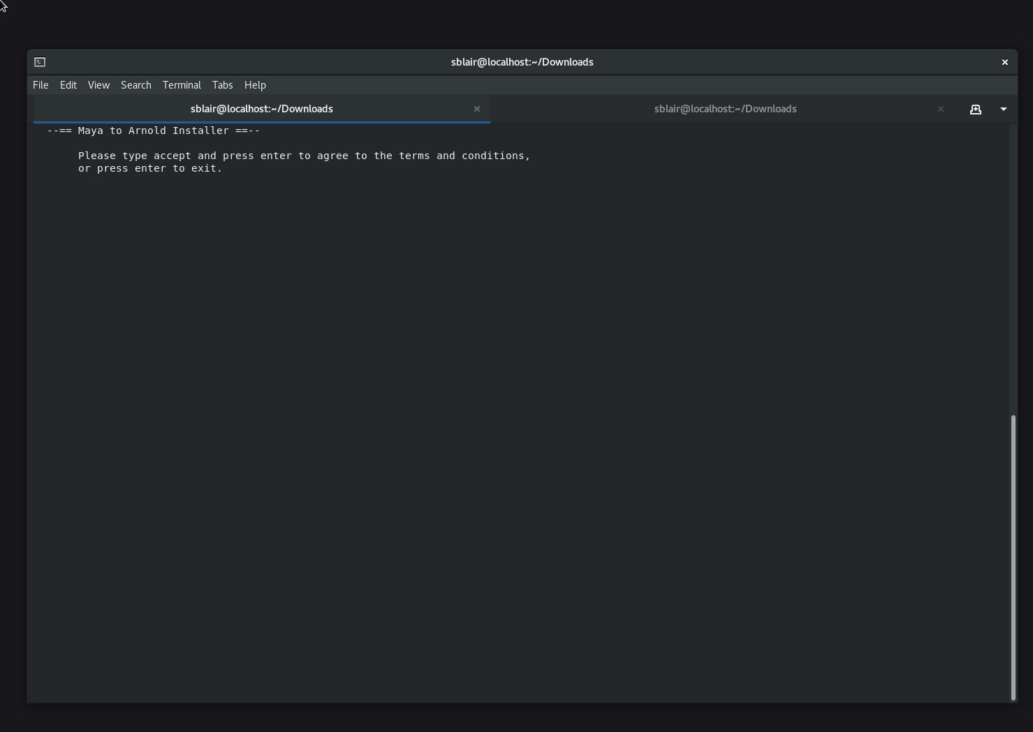 在 Linux 上安装 Arnold for Maya