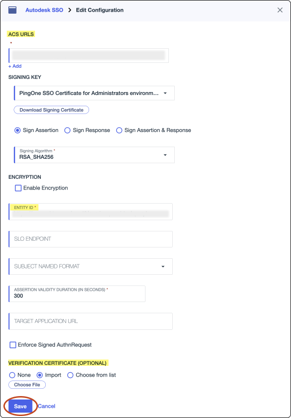 使用 PingOne 设置 SSO