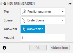 Neu nummerieren - Referenz