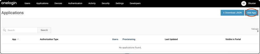 SSO-Einrichtung mit OneLogin