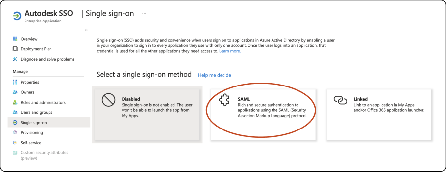 SSO-Einrichtung mit Microsoft Azure