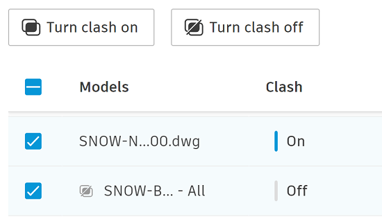 Turn Models Off for Clash