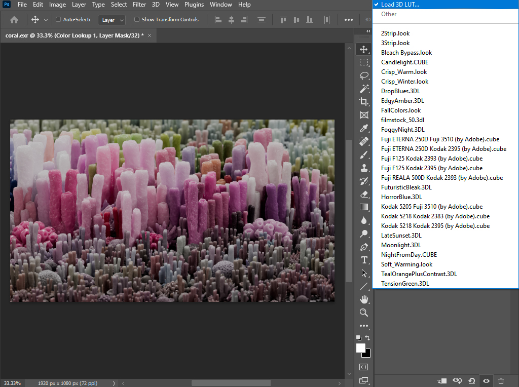 Using ACEScg with Photoshop