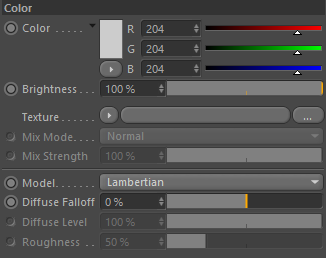 Cinema 4D Standard Material