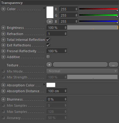 Cinema 4D Standard Material