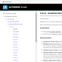 Help | Arnold for Cinema 4D User Guide | Autodesk
