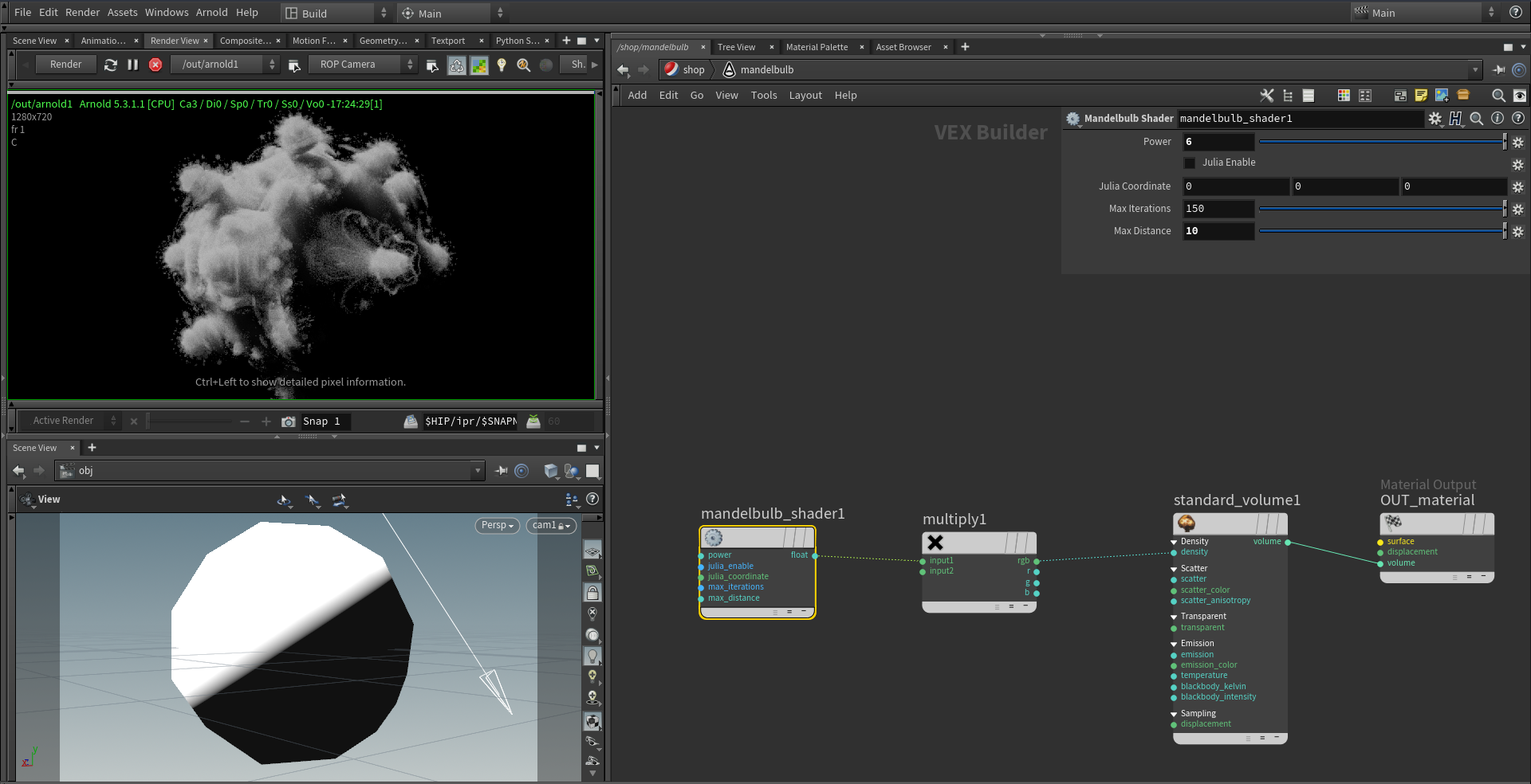 Rendering Volumetric Fractals With OSL