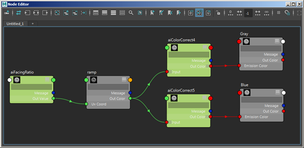 Toon Shading with the Facing Ratio shader