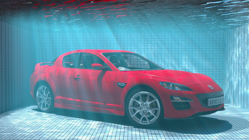 Caustic Effect Using Cell Noise: Pool Scene