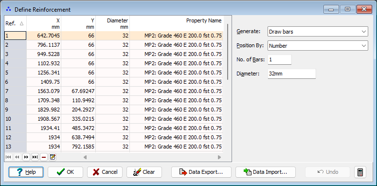 Define Bar Locations