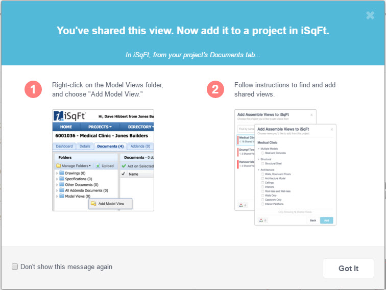 Assemble Help | iSqFt Integration | Autodesk