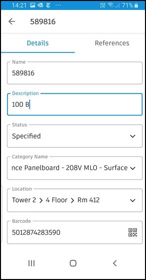 Fill Out Asset Details