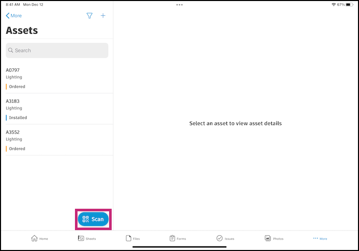 Scan Assets in the Field