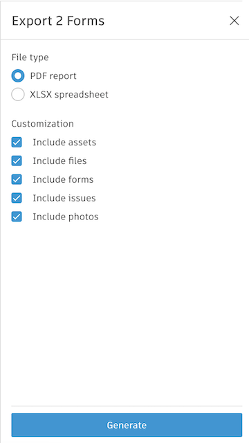 Export Forms and Form Reports