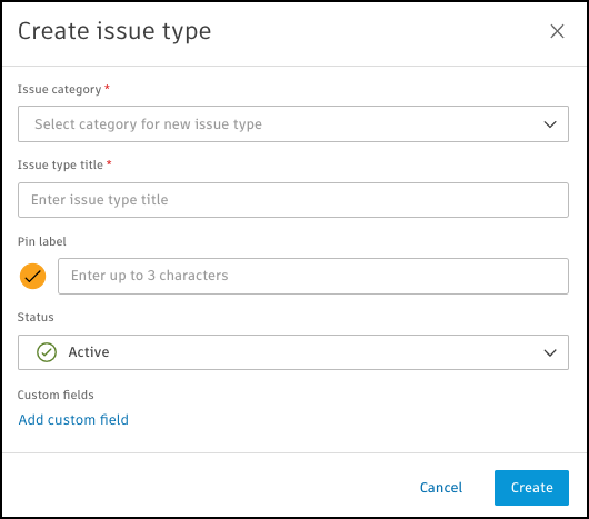 Issue Categories and Types
