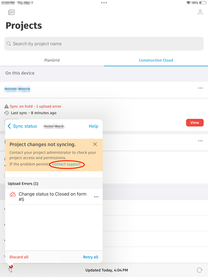 Sync Troubleshooting