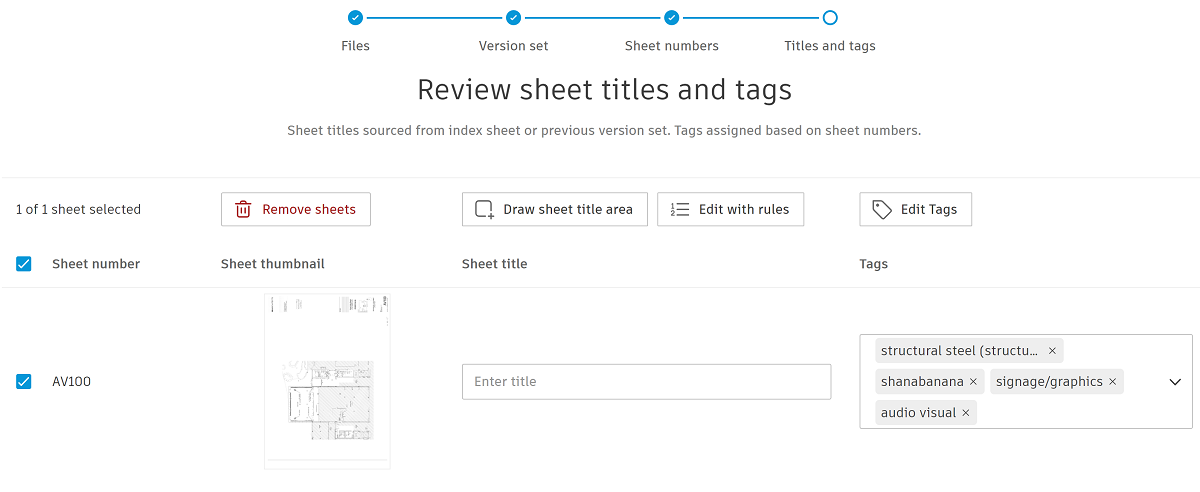 Add Sheets and Publish to the Field