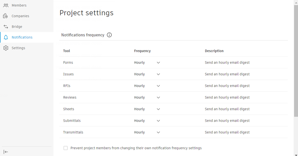 Email Notification Settings