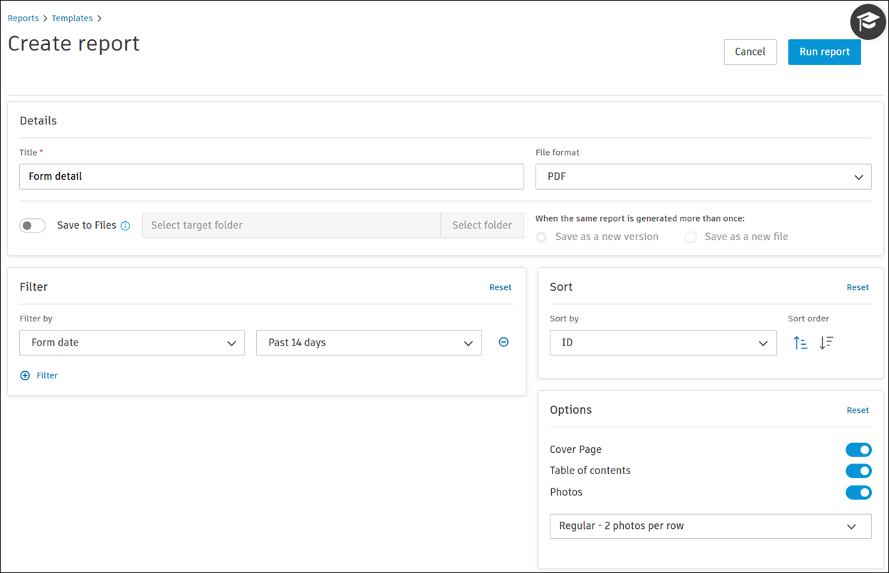 Form Reports