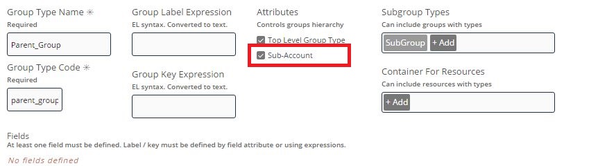Linking Groups to Sub-Accounts