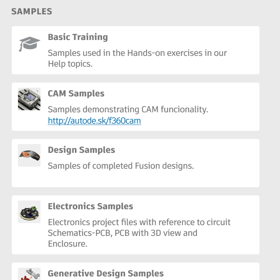 Fusion Help | Personalization first launch - Home tab screen | Autodesk