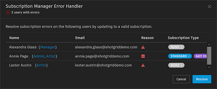 Subscription Manager
