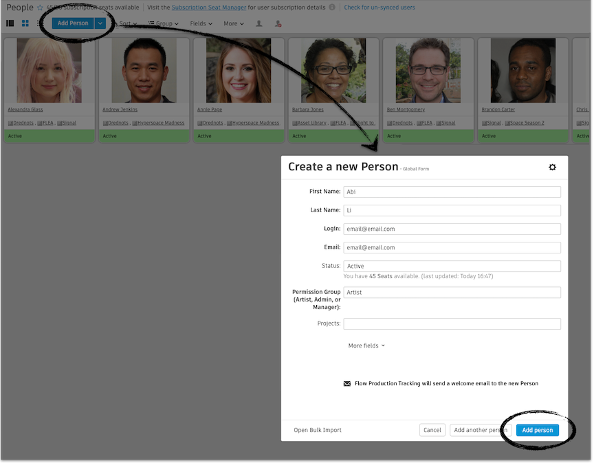 Sign up and subscribe your team with a trial site