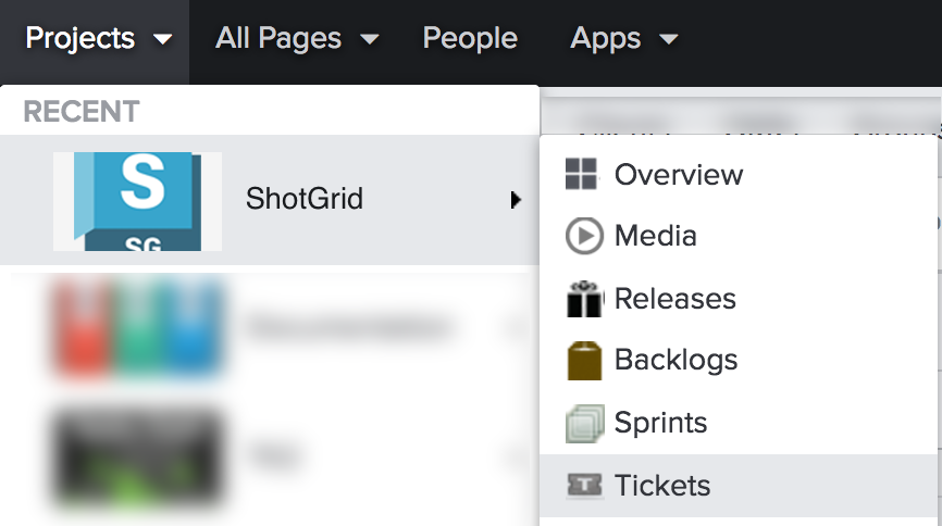 Tickets, revisions, and releases for software development