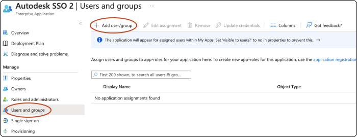 How to: Set up SSO with Microsoft Azure Manually