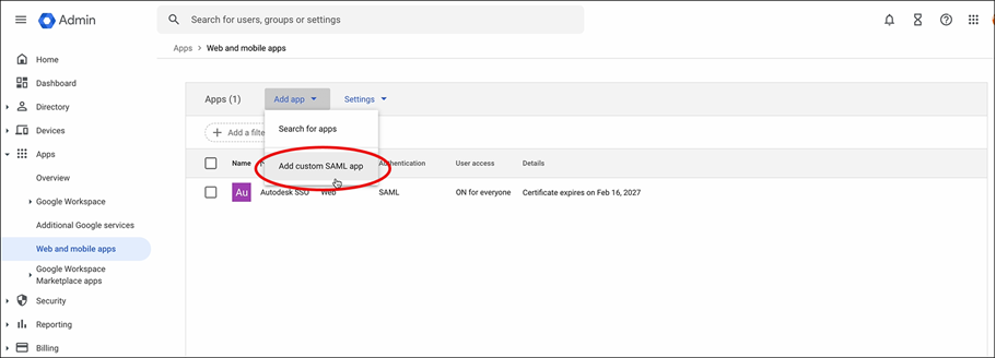 Set up SSO with Google Cloud Identity