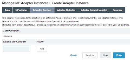 Section C - Create IdP Adapter Instance in PF