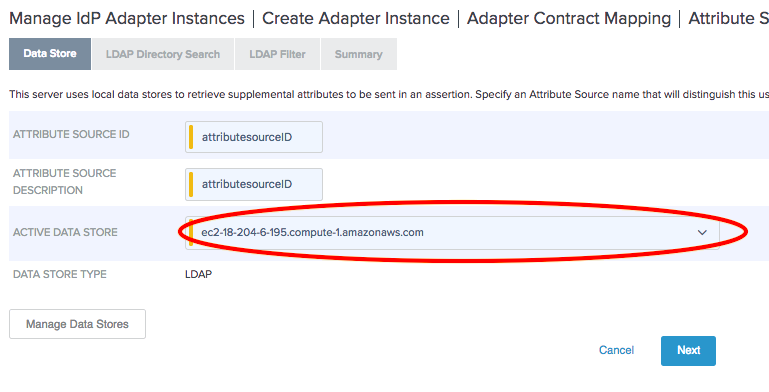 Section C - Create IdP Adapter Instance in PF