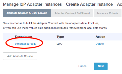 Section C - Create IdP Adapter Instance in PF