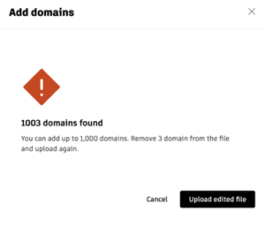 Error: Unable to verify domain