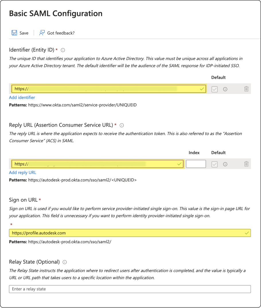 Set up SSO with Microsoft Azure