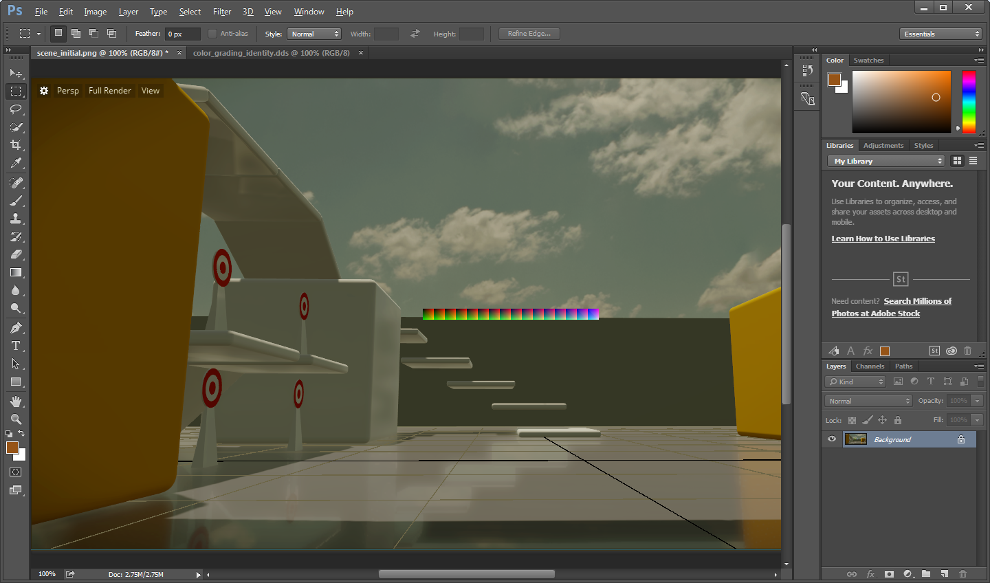 Stingray Help | How to apply color grading to a level | Autodesk