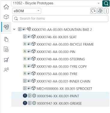 About the bill of materials