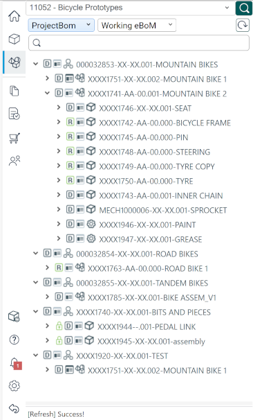 About the bill of materials