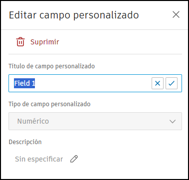 Campos personalizados