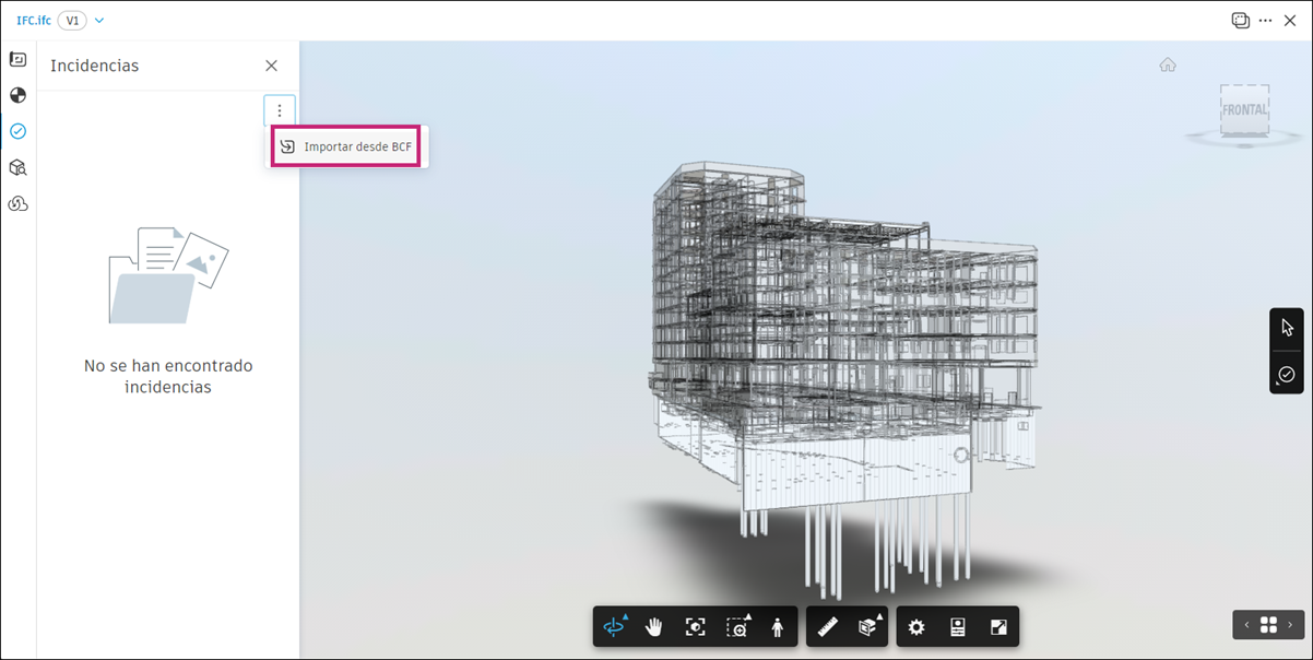 Importar incidencias desde archivo BCF