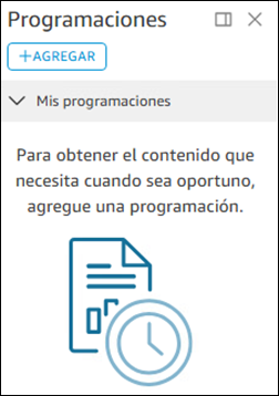 Planificar paneles principales en Insight Builder