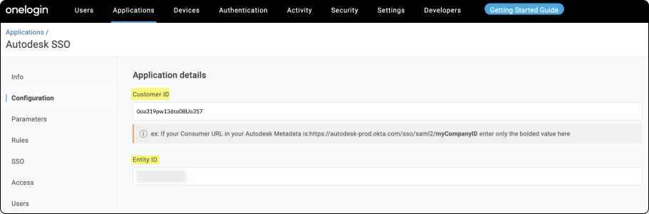 Configurar el SSO con OneLogin