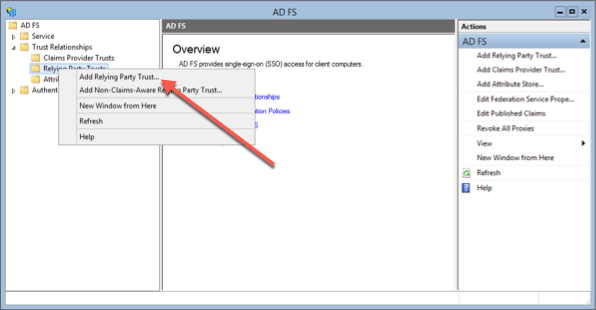 Configurar el SSO con Servicios de federación de Active Directory (ADFS)