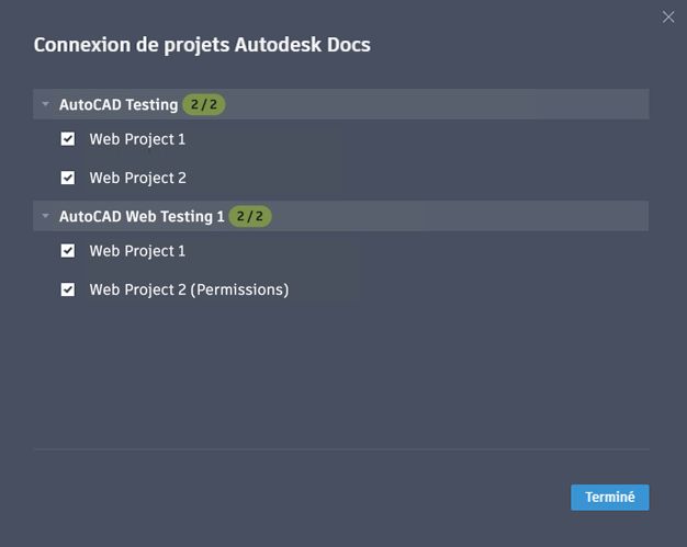 Connexion à Autodesk Docs