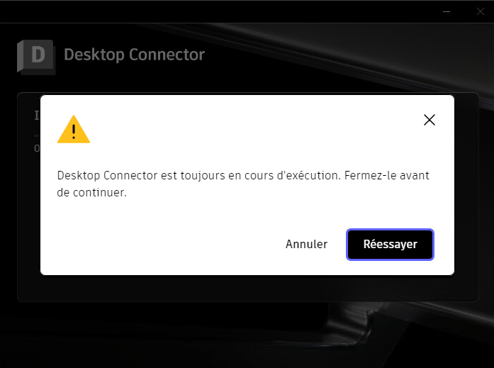Installation de Desktop Connector